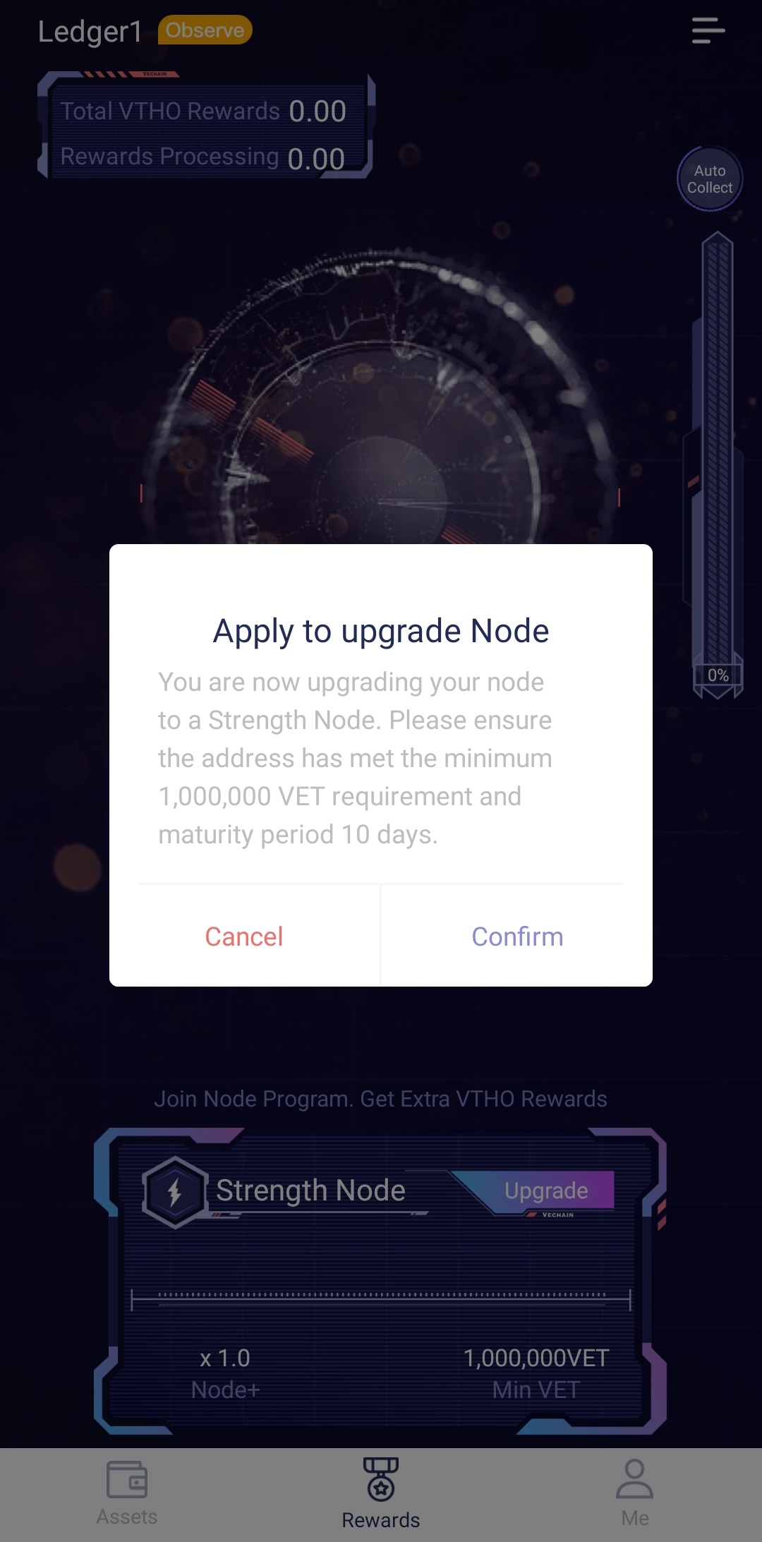 How to use the Vechain mobile app Observe wallet function ...